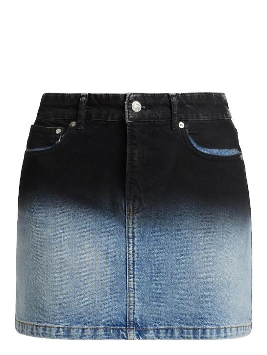 MOSCHINO ombré denim miniskirt